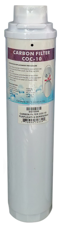 Cartucho Carbón Cascara de Coco Block COC-10 Aqua Flo serie 475